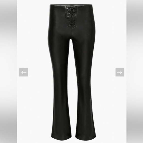 Aritzia | Pants & Jumpsuits | Aritzia Wilfred Vegan Leather Pants Black ...